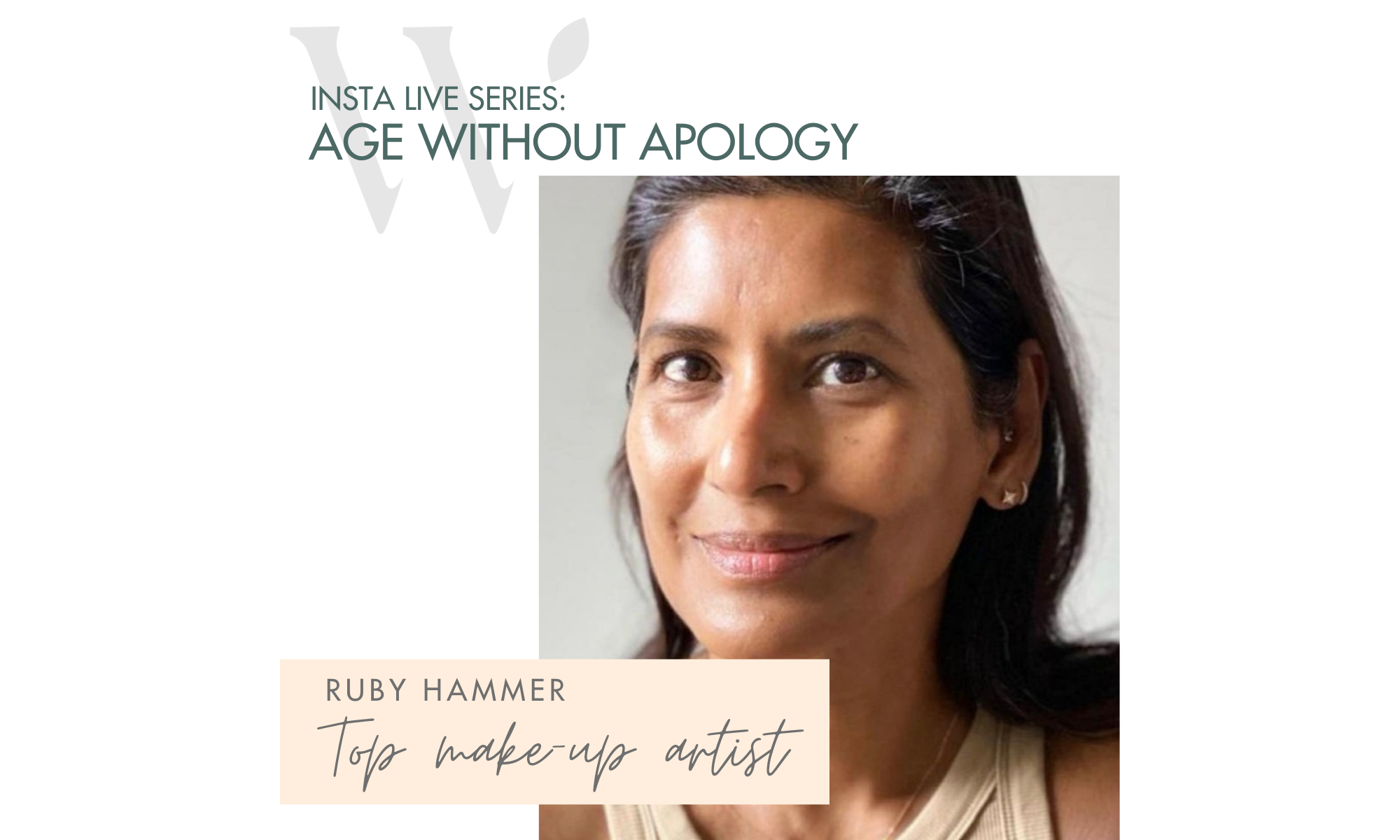 Age Without Apology Expert Chat: top make-up artist Ruby Hammer ...